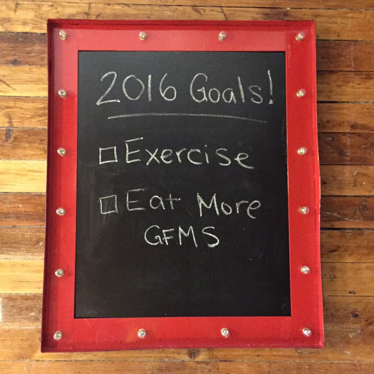 2016 Goals - Good Food Made Simple
